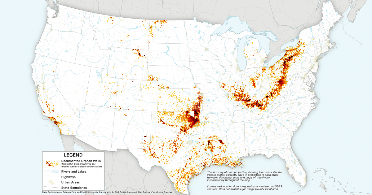 EDF Launches New Map Showing Location of Every Documented Orphan Well ...